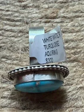 Native American | Jewelry | White Water Turquoise Teardrop Sterling ...